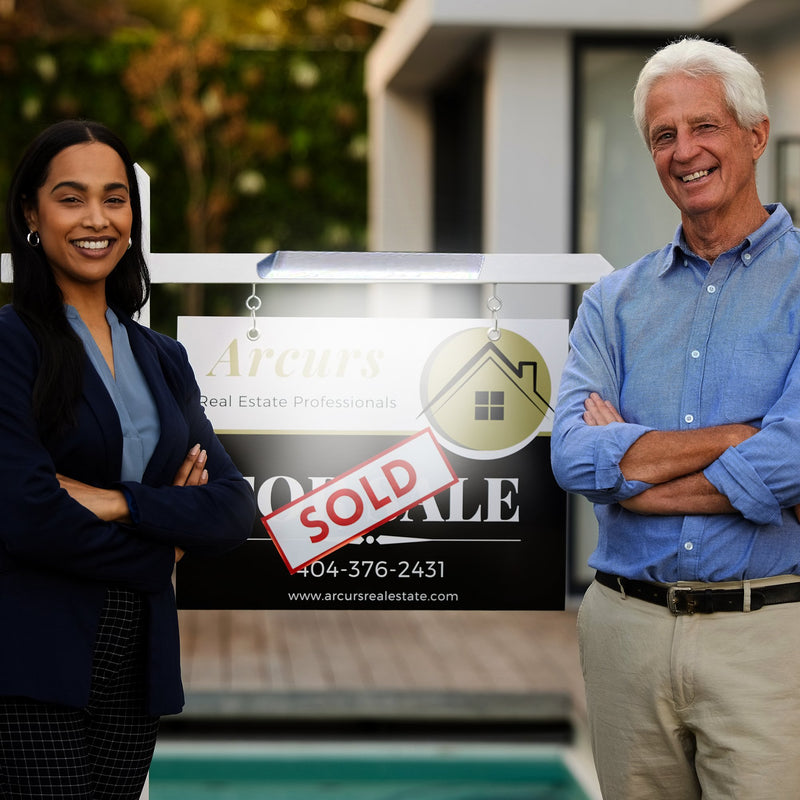 Solar Sign Lights: Advertising and Real Estate BICSSL-01 | Brighticonic