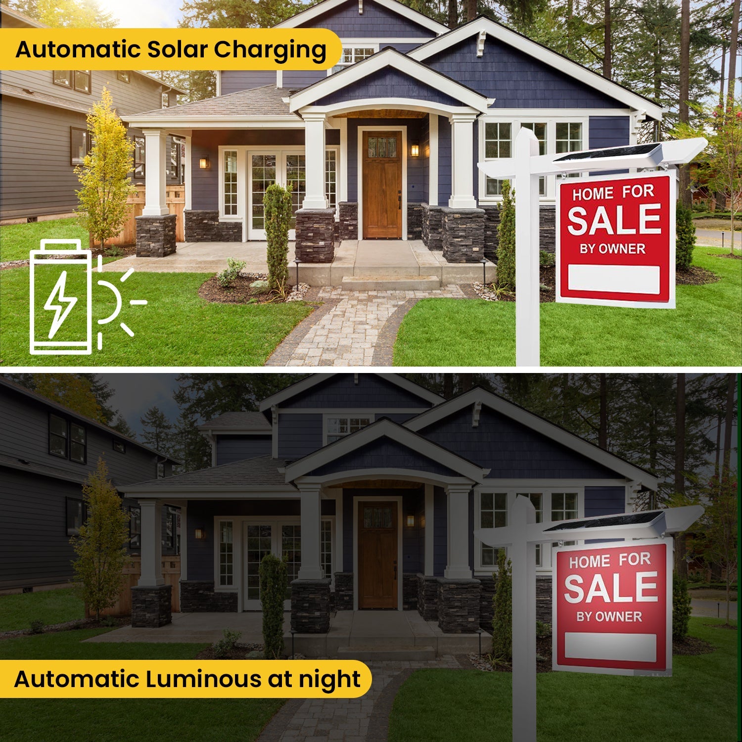Brighticonic Solar Sign Lights: Advertising and Real Estate, BICSSL-01 ...