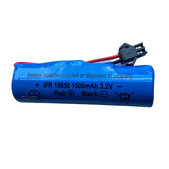 Replacement Rechargeable Battery 3.2V, 1500mAh IFR 18650 | Brighticonic