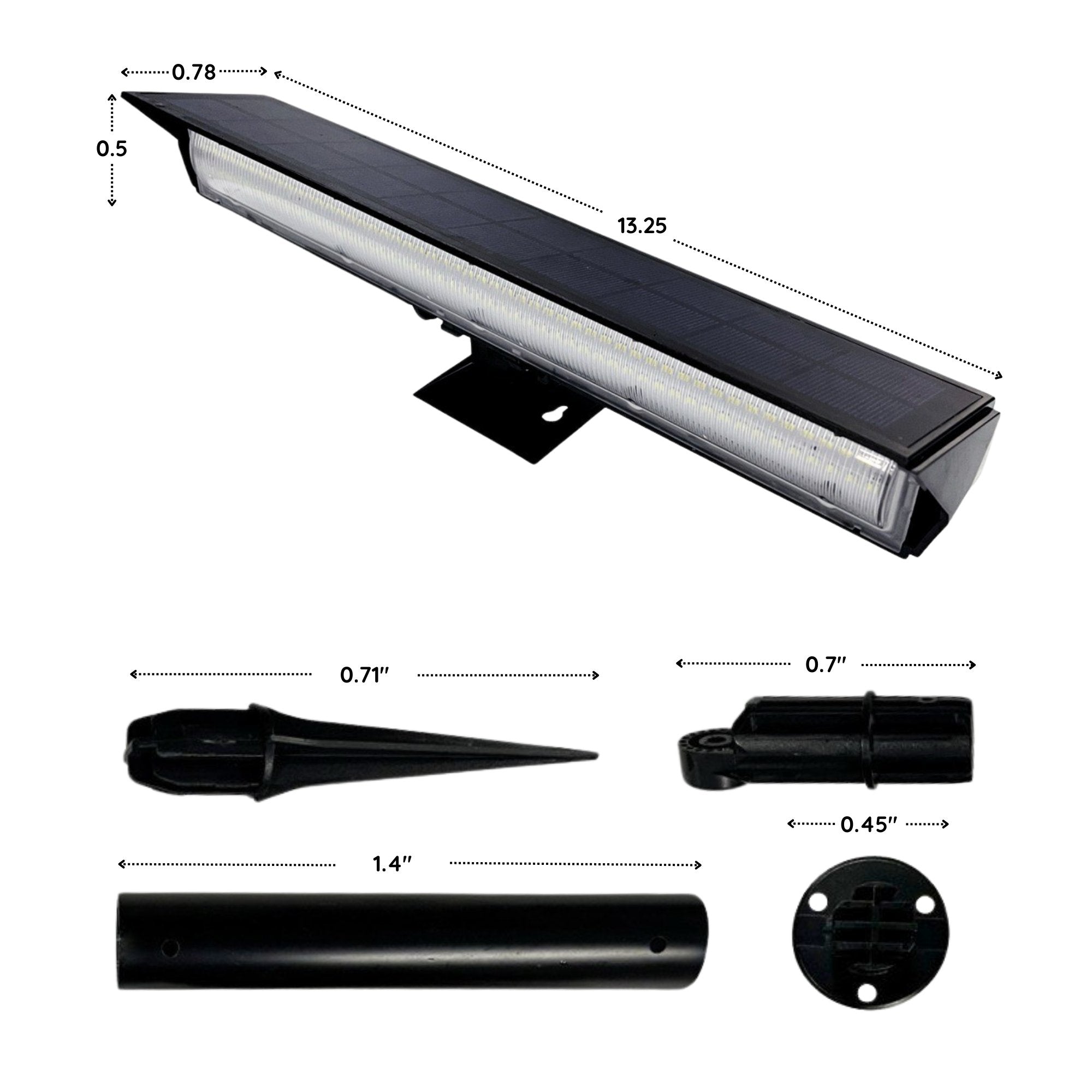 Solar Sign Light Flood Lights 13" BICSSL-02 | Brighticonic